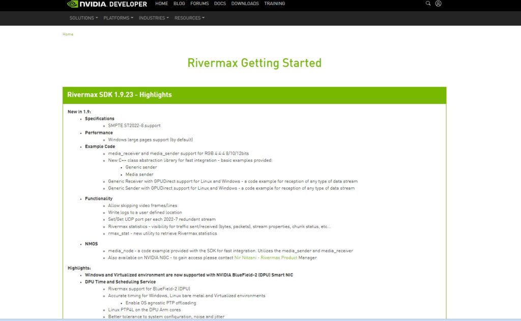 Rivermax！ とりあえず動かして見ました Part-1 導入編 - サーヴァンツインターナショナル株式会社